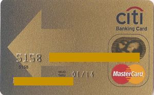 Bank Card: Citi (Citibank, RussiaCol:RU-MC-0217