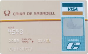 Bank Card: Visa Classic (Caixa de Sabadell, SpainCol:ES-VI-0962