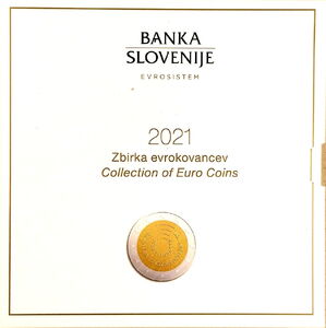 Coin: Various Euro (Mint set 2021) (Slovenia(2007~Today - Euro mint set ...