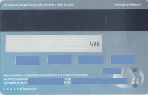 Bank Card: Business (Garanti BBVA, RomaniaCol:RO-MC-0413