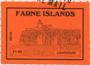 Stamp: Lighthouse (United Kingdom: Cinderella Stamps(Farne Islands) Col ...