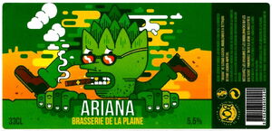 Drink Label: Ariana (Brasserie de La Plaine, FranceCol:FR-BEER-005049
