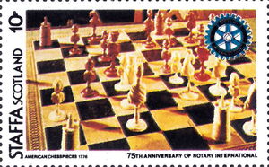 Stamp: Chess (Scotland, Staffa: Cinderella Stamps(Chess 1980) Col:GB-SF ...