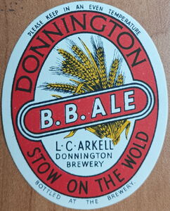 Drink Label: B.B. Ale (Donnington Brewery, United Kingdom of Great ...