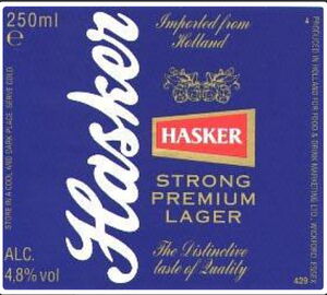 Drink Label: Hasker (Oranjeboom Bierbrouwerij, NetherlandsCol:NL-BEER ...
