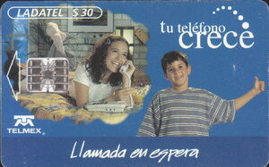 Phonecard: Llamada En Espera (Telmex - Ladatel, Mexico(07 - Telmex ...