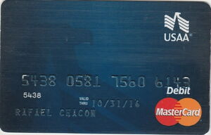 Bank Card: Usaa (USAA, United States of AmericaCol:US-MC-0073.02