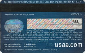 Bank Card: Usaa (USAA, United States of AmericaCol:US-MC-0073.02