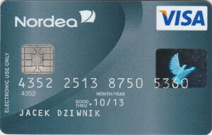 Bank Card: Nordea (Nordea Bank Polska S.A., PolandCol:PL-VI-0173.03