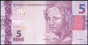 Banknote: 5 Reais (Brazil(2003-2022 Issue) Wor:P-253d 💴