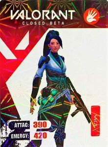 Game Card: Sage (Valorant - Radiant Agents(Valorant - Radiant Agents)
