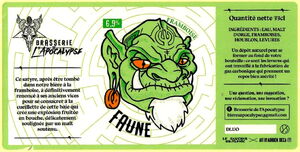 Drink Label: Faune (Brasserie de l'Apocalypse, FranceCol:FR-BEER-005400