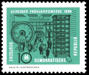 Stamp: Electrical Engineering (Germany, Democratic Republic (DDR ...