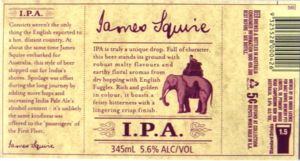 Drink Label: I.P.A. - Elephant - James Squire (Malt Shovel Brewery ...