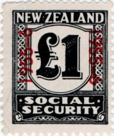 Stamp: Social Security (New Zealand: Revenue Stamps(Social Security ...