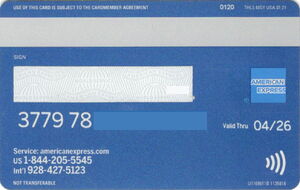 Bank Card: American Express - Blue Business Cash 01-21 (American ...