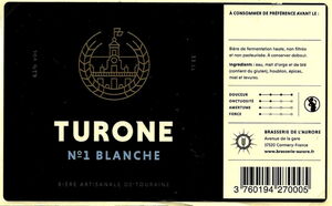 Drink Label: Turone N°1 Blanche (Brasserie de l'Aurore, FranceCol:FR ...