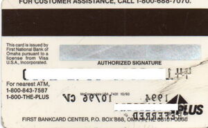 Bank Card: First Edition (First National Bank of Omaha, United States ...