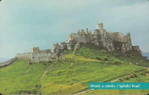Phonecard: Spišský Hrad / Spis" Castle (Slovenské Telekomunikácie, Slovakia(A Series - Public ...