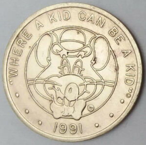 Token: Where a Kid Can Be A Kid - 1991 (United States of America(Chuck ...