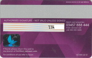 Bank Card: NatWest Visa Debit (National Westminster Bank, United ...