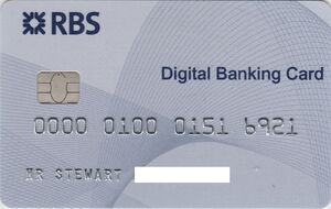 Bank Card: Digital Bankind Card (Royal Bank of Scotland, United Kingdom ...