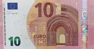 Cédulas: 10 Euro (União Européia (UE)(2020 ND "Signature Lagarde" Issue ...