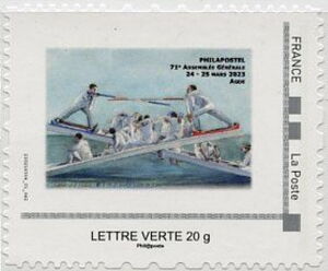 Stamp: 71st Philapostel General Assembly Cap d'adge Nautical Jousti ...