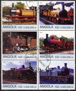 Stamp: Steamlocomotives (Angola: Illegal Stamps(Angola) Col:AO 2000-15