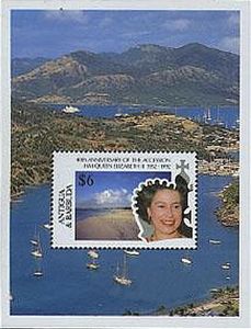 Stamp: 40th Anniversary of Queen Elizabeth II's Accession (2) (Antigua ...