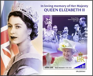 Stamp: Queen Elizabeth II (1926–2022) (Sierra Leone(Queen Elizabeth II ...