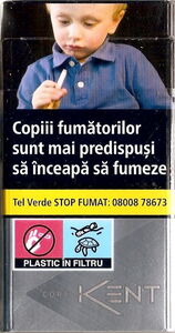 Cigarette Pack: Kent Core (RomaniaCol:RO-CT-0266