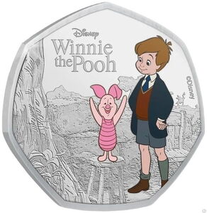 Coin: 50 Cents (Winnie the Pooh - Christopher Robin & Piglet) (Solomon ...