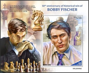 Stamp: Bobby Fischer (1943–2008) (Sierra Leone(Bobby Fischer (2022 ...