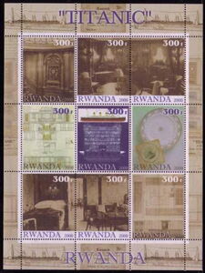 Stamp: Titanic (Rwanda: Illegal Stamps(Titanic) Col:RW 2000-07