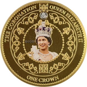 Coin: 1 Crown (Queen Elizabeth II, Coronation) (Tristan da Cunha(TCC002 ...