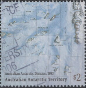 Stamp: Map by the Australian Antarctic Division, 1993 (Australian ...