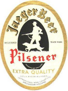 Flaschenetikett: Jaeger Beer Pilsener (Wertha Brouwerij, NiederlandeCol ...
