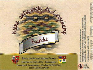 Drink Label: Blanche (Brasserie de Longchamp, FranceCol:FR-BEER-005630