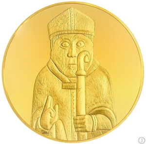 Coin: 25 Dollars (British Museum. Lewis Chessmen - The Bishop) (Solomon ...