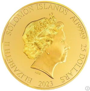 Coin: 25 Dollars (British Museum. Lewis Chessmen - The Bishop) (Solomon ...