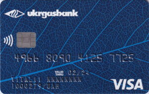 Bank Card: VISA Classic (Ukrgasbank, UkraineCol:UA-VI-0918.02