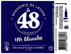 Drink Label: La 48 Ipa Blanche (Brasserie de Lozère, FranceCol:FR-BEER ...