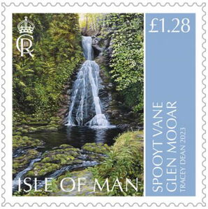 Stamp: Spooytvane Waterfall, Glen Mooar (Isle of Man(Waterfalls of Isle ...