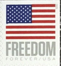 Stamp: Flag and Freedom (United States of America(Flag and Freedom ...