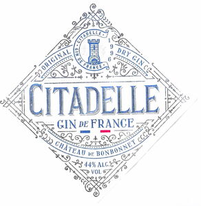 Drink Label: Citadelle Gin de France (Maison Ferrand, FranceCol:FR-GIN ...