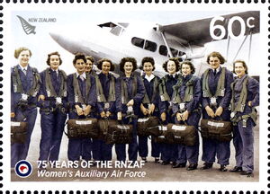 Stamp: WAAF (New Zealand(75th Anniv. of the RNZAF) Mi:NZ 2890,Yt:NZ ...