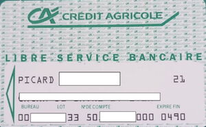 Bank Card: Credit Agricole (Credit Agricole, FranceCol:FR-GM-0104