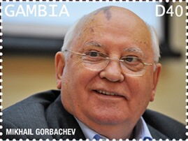 Stamp: Mikhail Gorbachev (1931-2022) (Gambia(In memoriam of Mikhail Gorbachev (2022)) Sn:GM ...