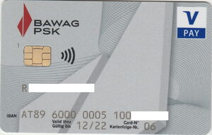 Bank Card: Bawag P.s.k. (Bawag P.S.K., AustriaCol:AT-VP-0001